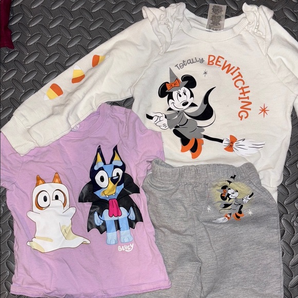 Disney | Matching Sets | Bundle Of Minnie Mouse And Bluey Halloween ...